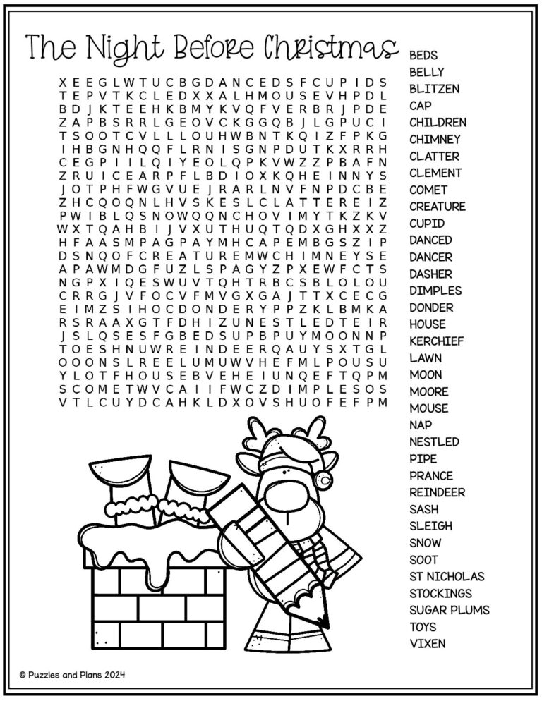 January Crossword Puzzle Printable For Kids Puzzlesandplans