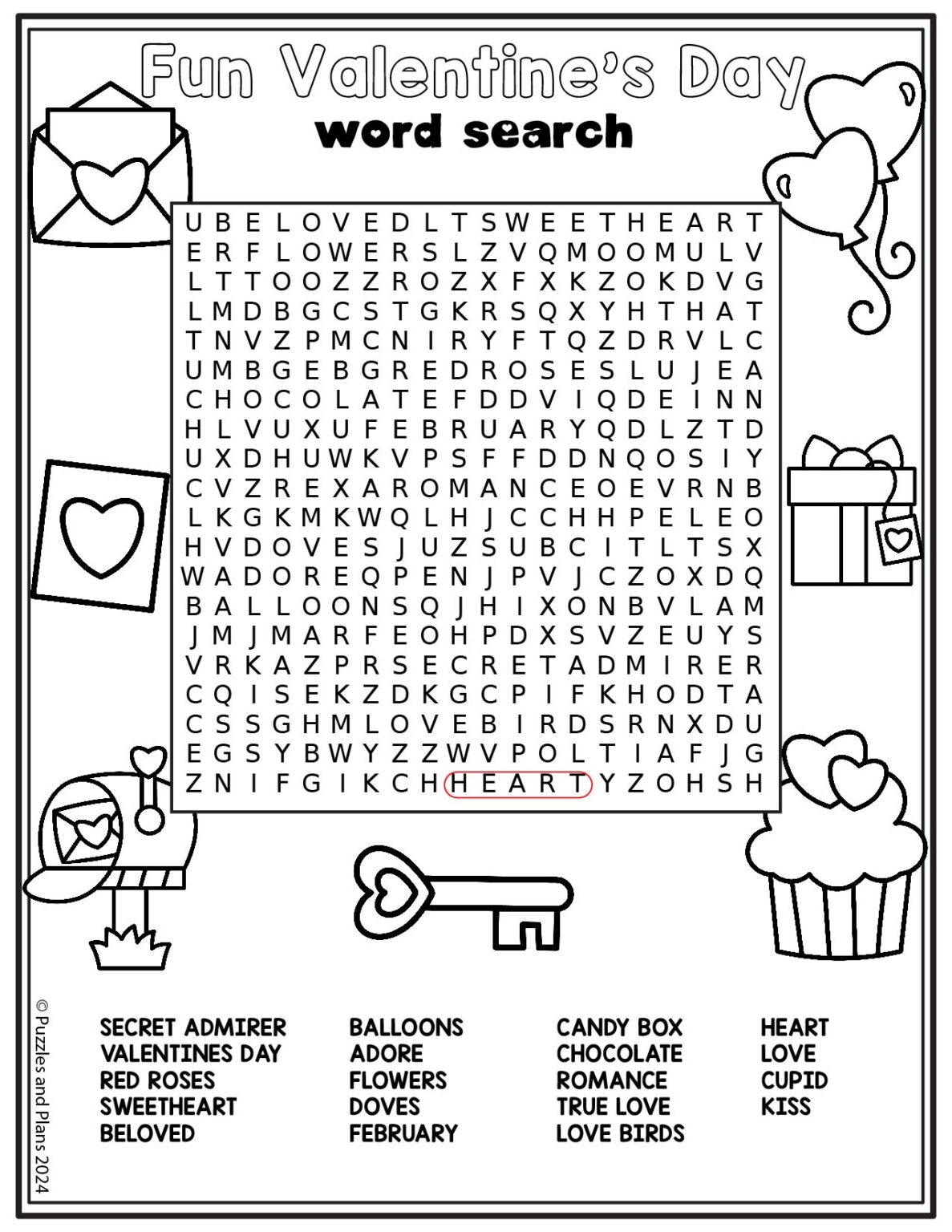 Word Search Puzzles - puzzlesandplans.com